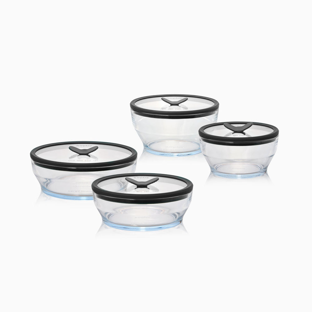 8-Piece Glass Microwave Cookware & Food Storage Set – Anyday