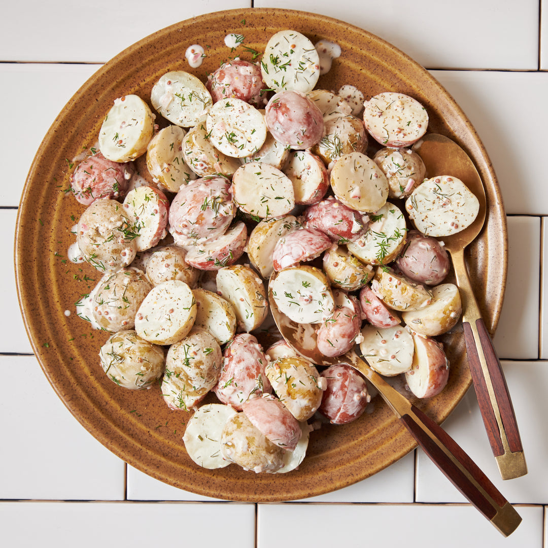 Marble Potato Salad in the Microwave | Anyday